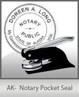 Alaska Notary Seal Stamps | ships Next Day