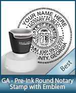 Save on Georgia Notary Seal Stamps and Supplies | Ships Next Day
