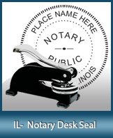 Illinois Notary Seal Stamps and Supplies - Ships Next Day