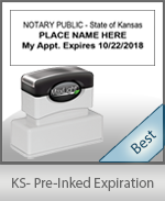 Kansas Notary Stamps and Supplies | ships Next Day