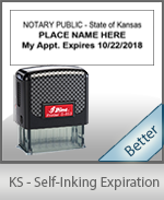 Kansas Notary Stamps and Supplies - ships Next Day