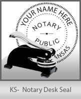 Kansas Notary Seal Stamps | ships Next Day