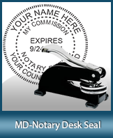 Maryland Notary Seal Stamps | ships Next Day