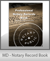 Maryland Notary Records Journal Book | FREE Notary Pen | Ships Next Day