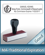 Massachusetts Notary Traditional Expiration Stamp