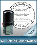 Michigan Notary Seal Stamps | FREE Notary Pen | Ships Next Day
