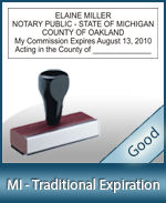 Michigan Notary Stamp