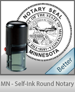 Self-Inking Minnesota Notary Round Stamp l MN Notary Round Stamp