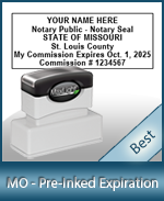 Missouri Notary Seal Stamps and Supplies | ships Next Day