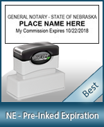 Nebraska Notary Seal Stamp and Supplies | ships Next Day