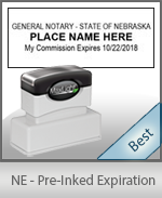 Nebraska Notary Seal Stamp and Supplies | ships Next Day