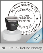 Save on Nebraska Notary Seal Stamps | FREE Notary Pen | Ships Next Day