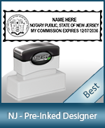 New Jersey Notary Stamps and Supplies - Next Day
