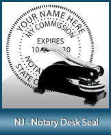New Jersey Notary Seal Stamps | FREE Notary Pen