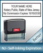 New Jersey Notary Stamps and Supplies | FREE Notary Pen | Ships Next Day