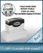 Ohio Notary Seal Stamps and Supplies - ships Next Day