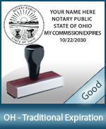 Ohio Notary Traditional Expiration Stamp