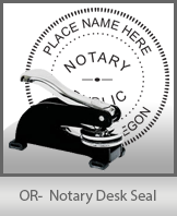 Oregon Notary Desk Seal l OR Notary Desk Embosser