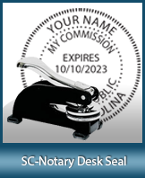 South Carolina Notary Seal Stamps | ships Next Day