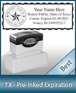 Texas Pre-Inked Notary Stamps