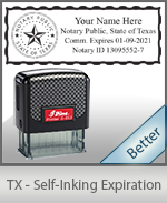 Texas Notary Seal Stamps | FREE Notary Pen | Ships Next Day