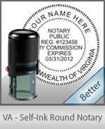 Virginia Notary Seal Stamp and Supplies | FREE Notary Pen | Ships Next Day
